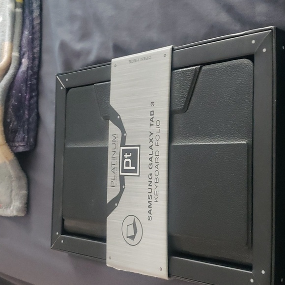 Tablets & Accessories | Platinum Samsung Galaxy Tabe 3 Keyboard Folio Case | Poshmark